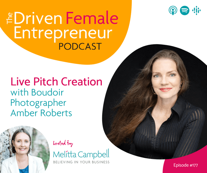 Live Pitch Creation with Boudoir Photographer Amber Roberts - Melitta Campbell
